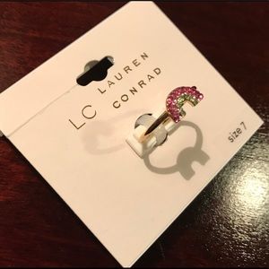 LC Lauren Conrad | Jewelry | Lc Lauren Conrad Gold Tone Rainbow Ring ...